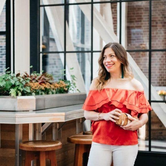 Rachel Zoe | Tops | Gaia Top Rachel Zoe Off The Shoulder Frill | Poshmark